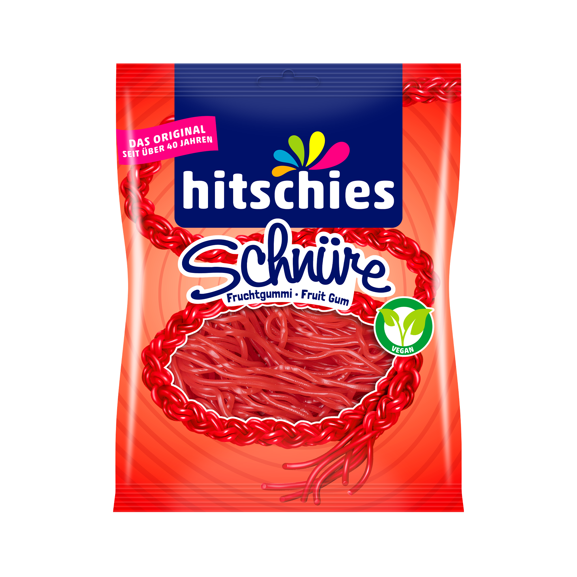 Vegan laces strawberry - hitschies fruit gum 125g