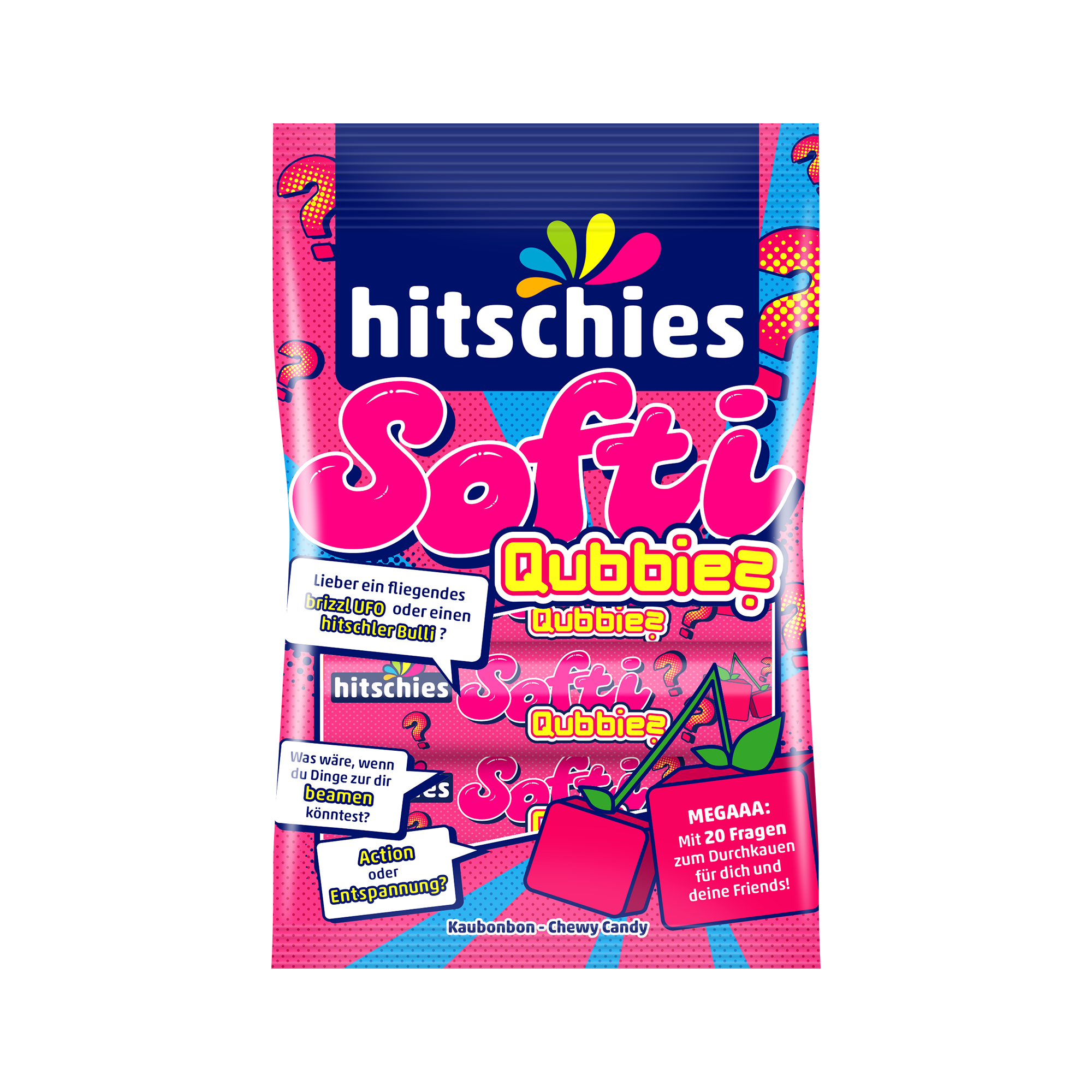 hitschies chewy candy Softi Qubbies cherry